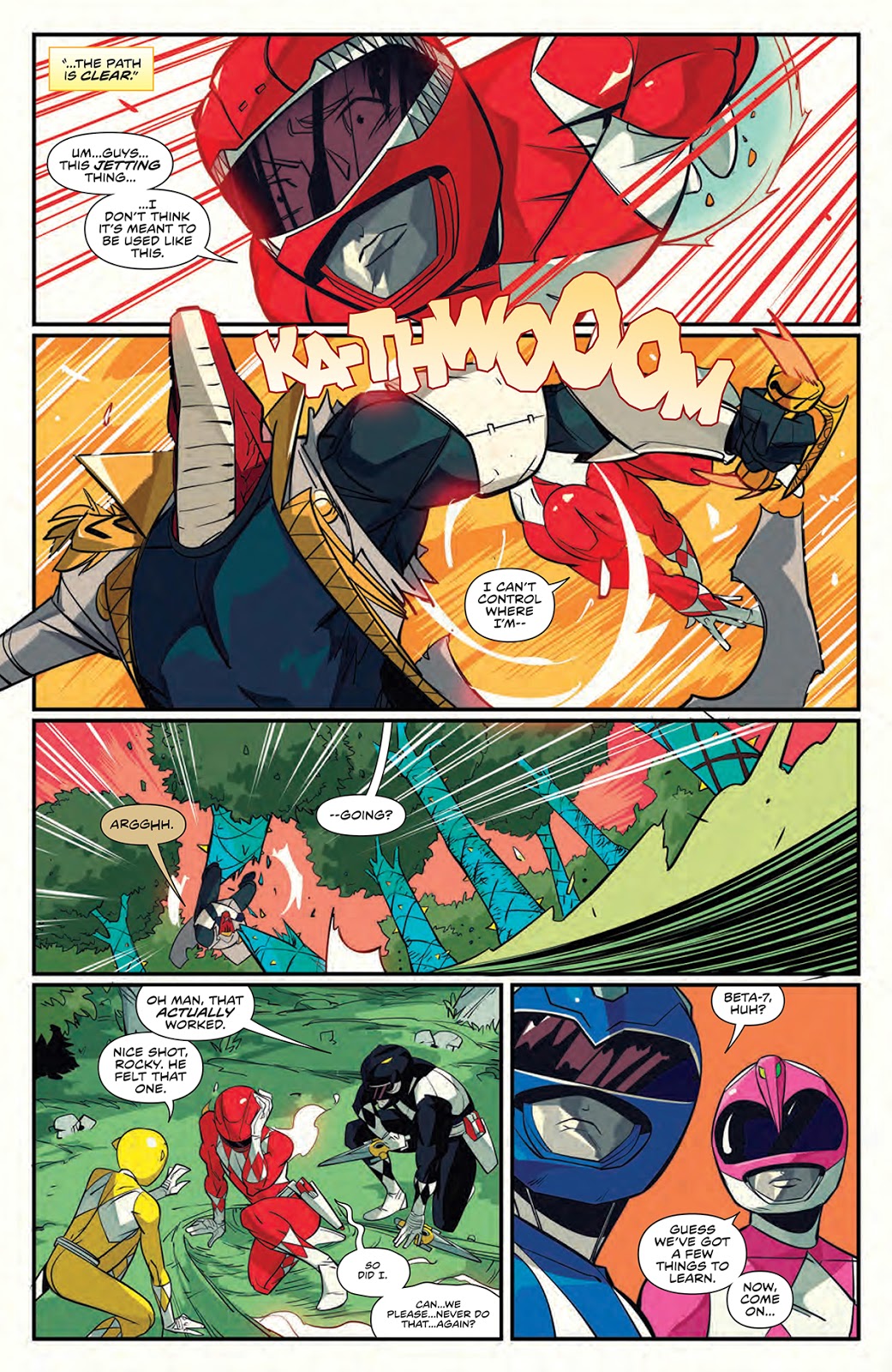 Veja as primeiras páginas de Mighty Morphin Power Rangers #50