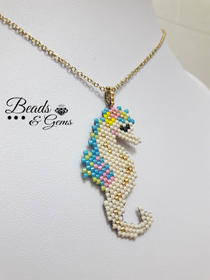 BEADS and GEMS : Χειροποιητα μενταγιον απο χαντρες Miyuki Delica ...