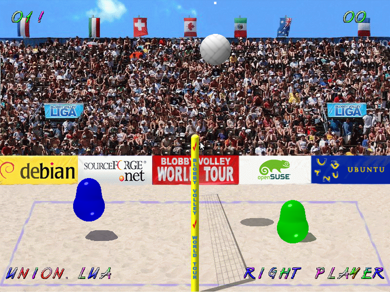 Blobby Volley arcade games for linux, Mac and windows | i-CAFE