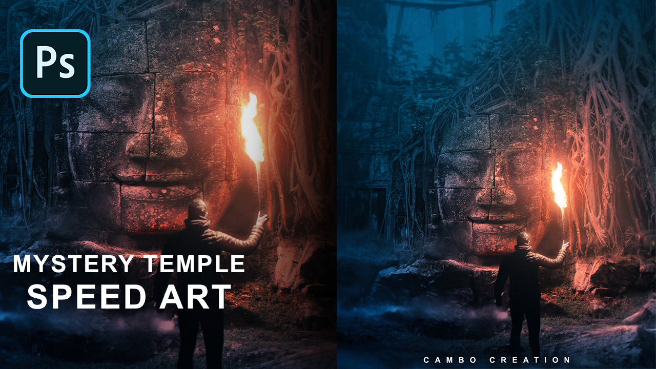 Mystery Temple Photoshop Manipulation Cambo Creation