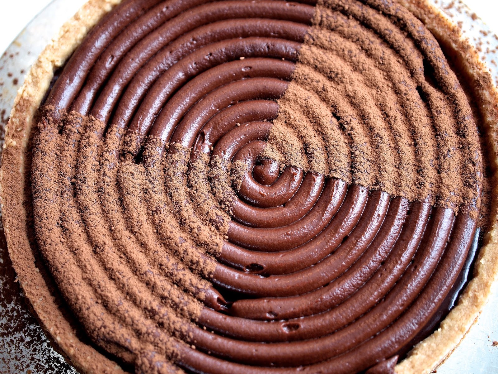 CHOCOLATE CARAMEL-PEANUT TART a la Sadaharu Aoki