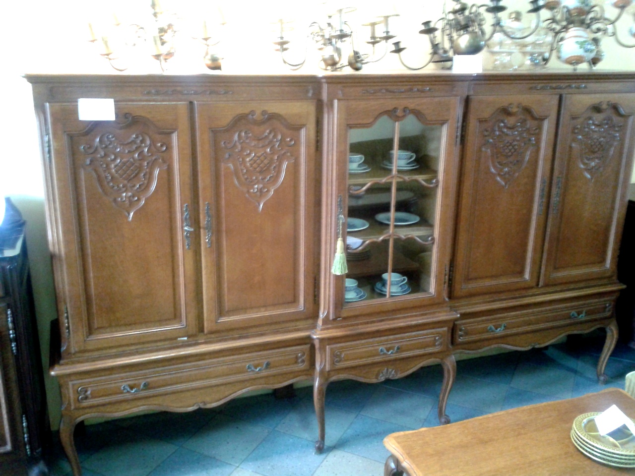 Retro Meble Stylowe: Komoda Ludwik XV długość 270cm 3 szuflady, witryna ...