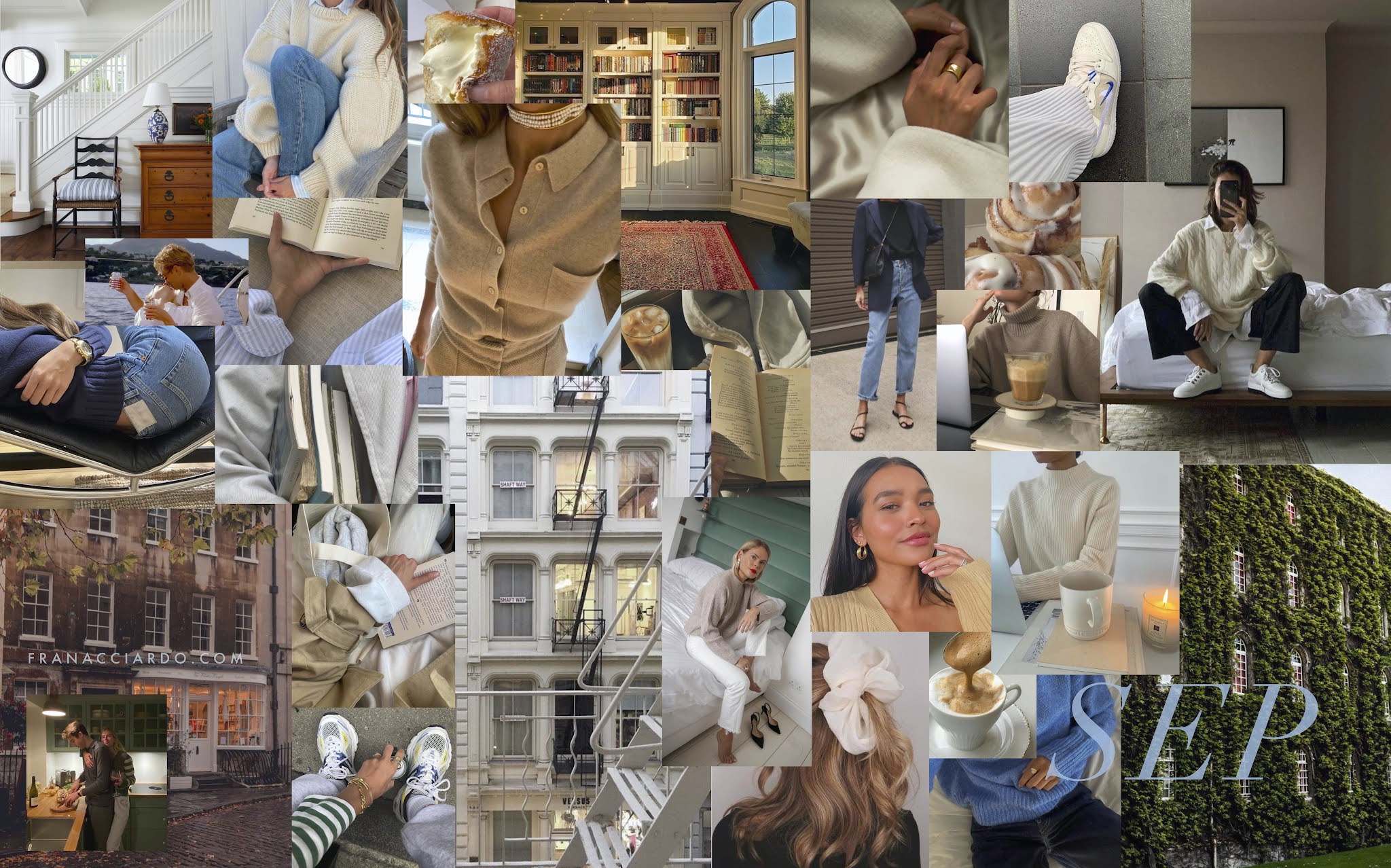 September Mood Board (Desktop + iPhone Wallpaper)