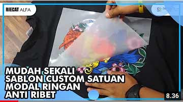 √ Tutorial Cara Sablon Kaos Digital Dengan Mesin DTF Riecat Alfa Yang Sangat Mudah dan Simpel ...