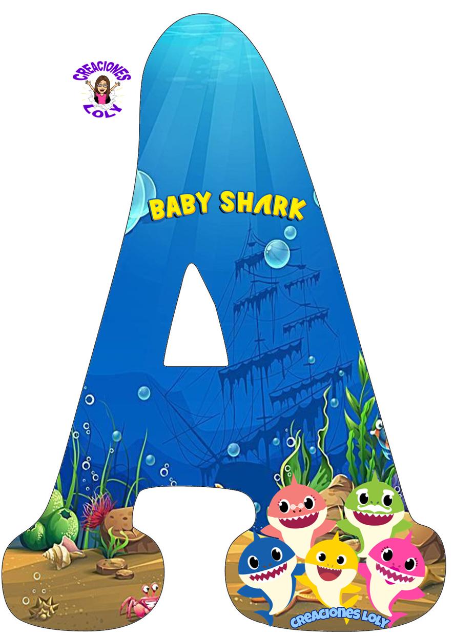 Creaciones Loly: Abecedario Baby Shark