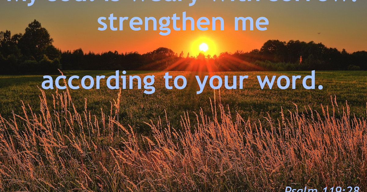 Psalm 119 28 Psalm 119 28
