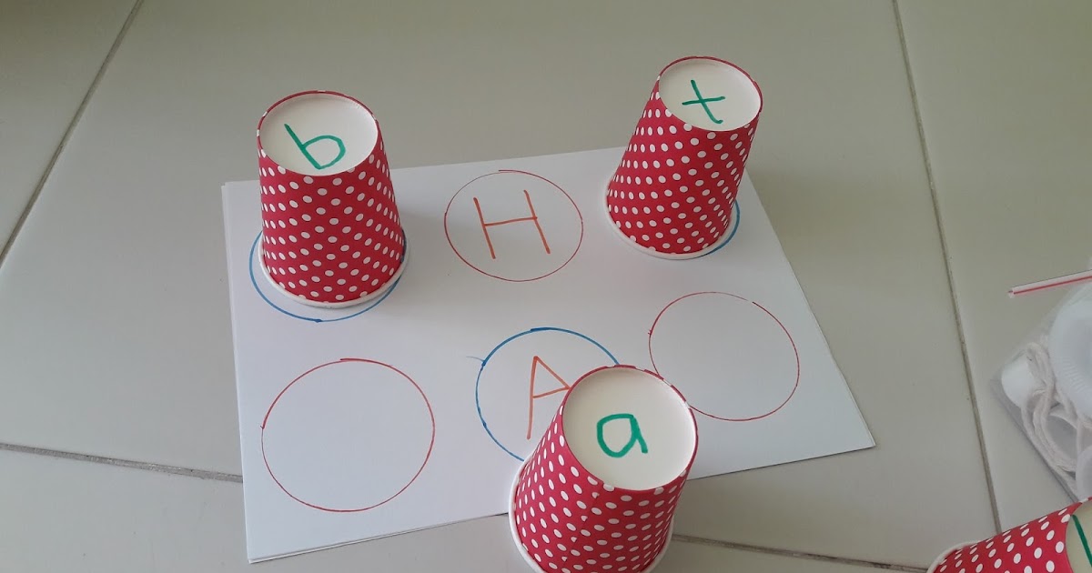 Paper cups activities (literacy)