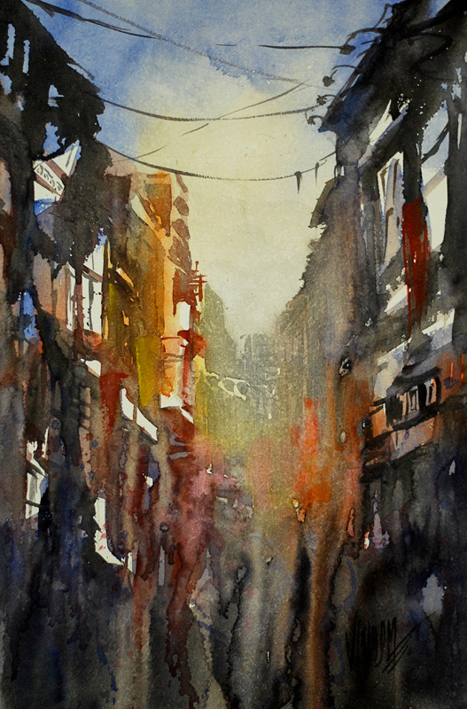 Vinod more : a painter: Watercolors