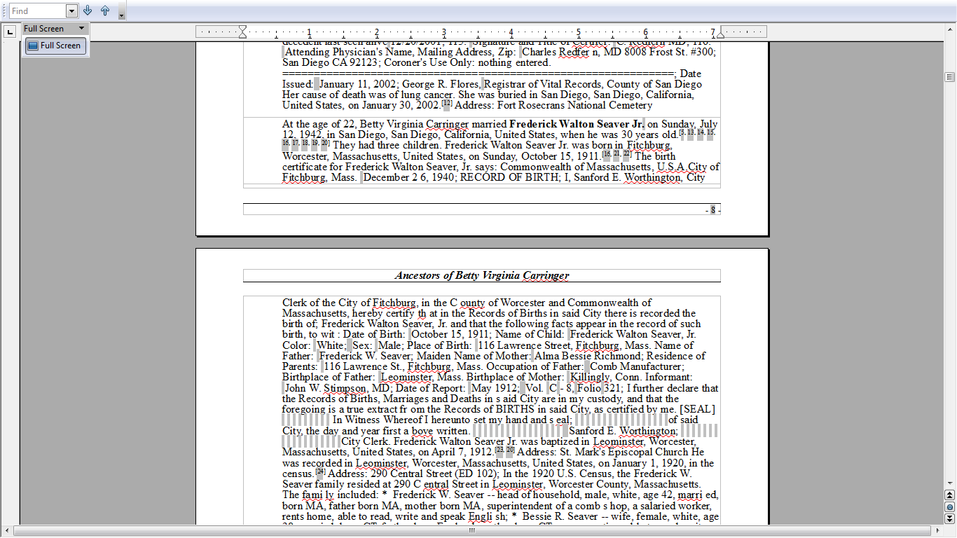 Genea-Musings: Family Book Creator - Post 2: My Ancestors Book - First Try