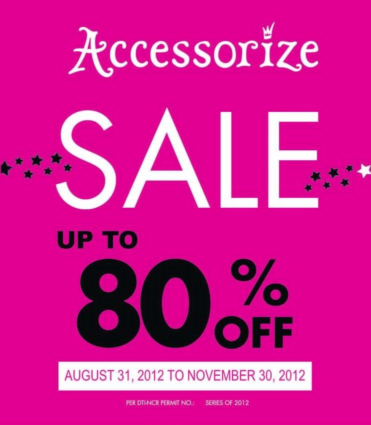 Manila Shopper: Accessorize SALE (up to 80% off) til Nov 2012