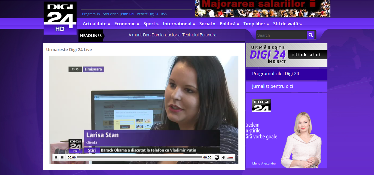 DIGI 24 HD - ROMÂNIA (LIVE) - LIVE TV