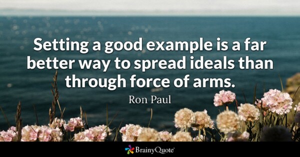 Setting A Good Example Quotes - Birthday Letter