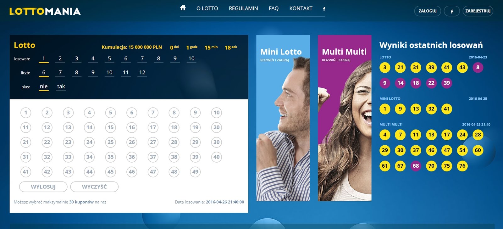 Lottomania - recenzja o serwisie do gry w Lotto przez internet ...