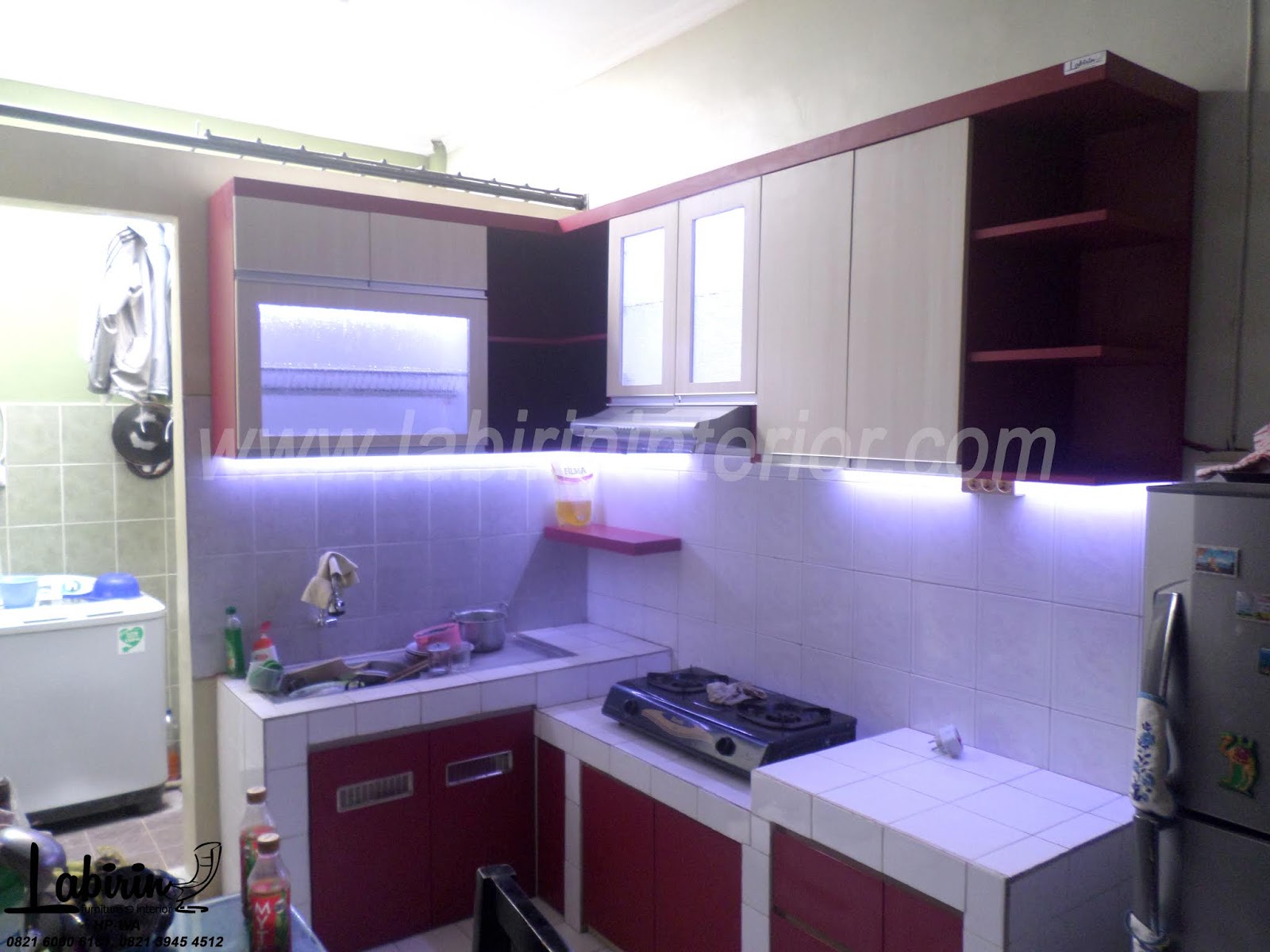 KITCHEN SET MODERN MAROON ~ Kitchen Set Malang | Minimalis Murah