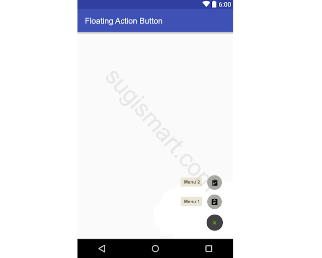 Cara menambahkan menu pada floating action button Android - Sugi Smart ...