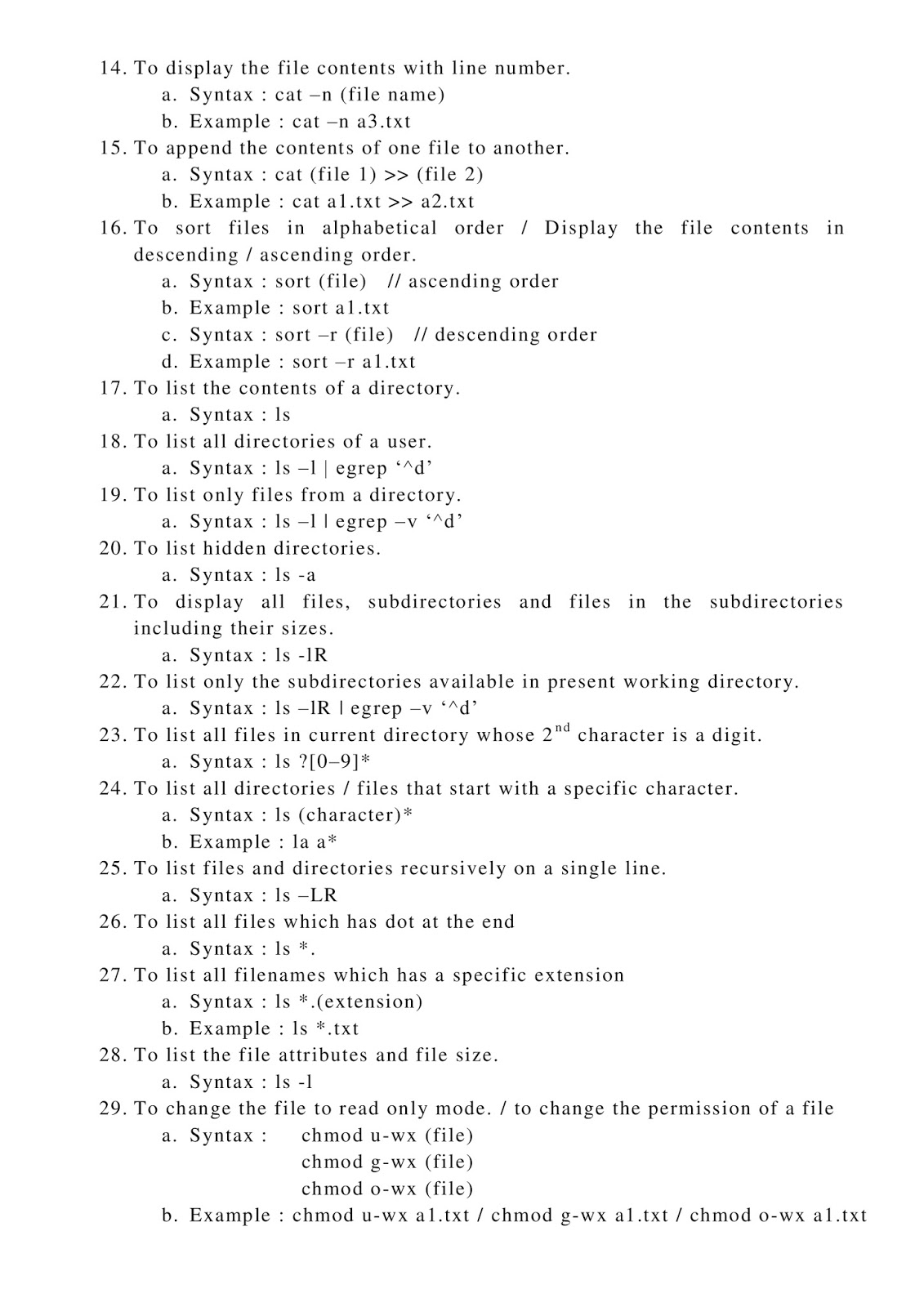 Dr R Anurekha: 1 Unix Commands - All
