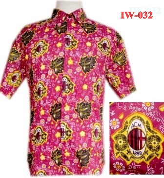 Baju Batik Bola: Batik Bola Ac Milan