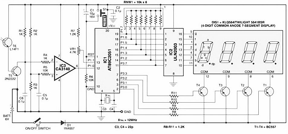 Electronics Mini Project ; Microcontroller-Based Tachometer