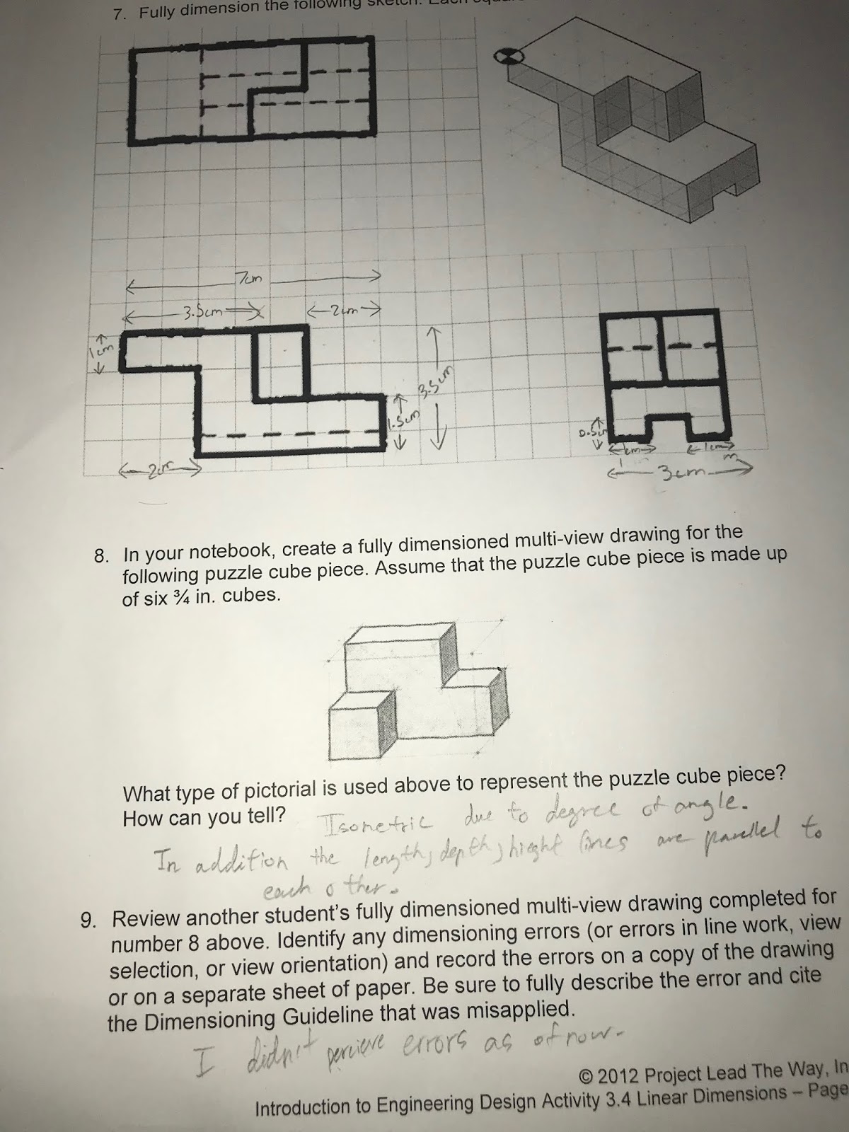 Activity 3.4 Linear Dimensions