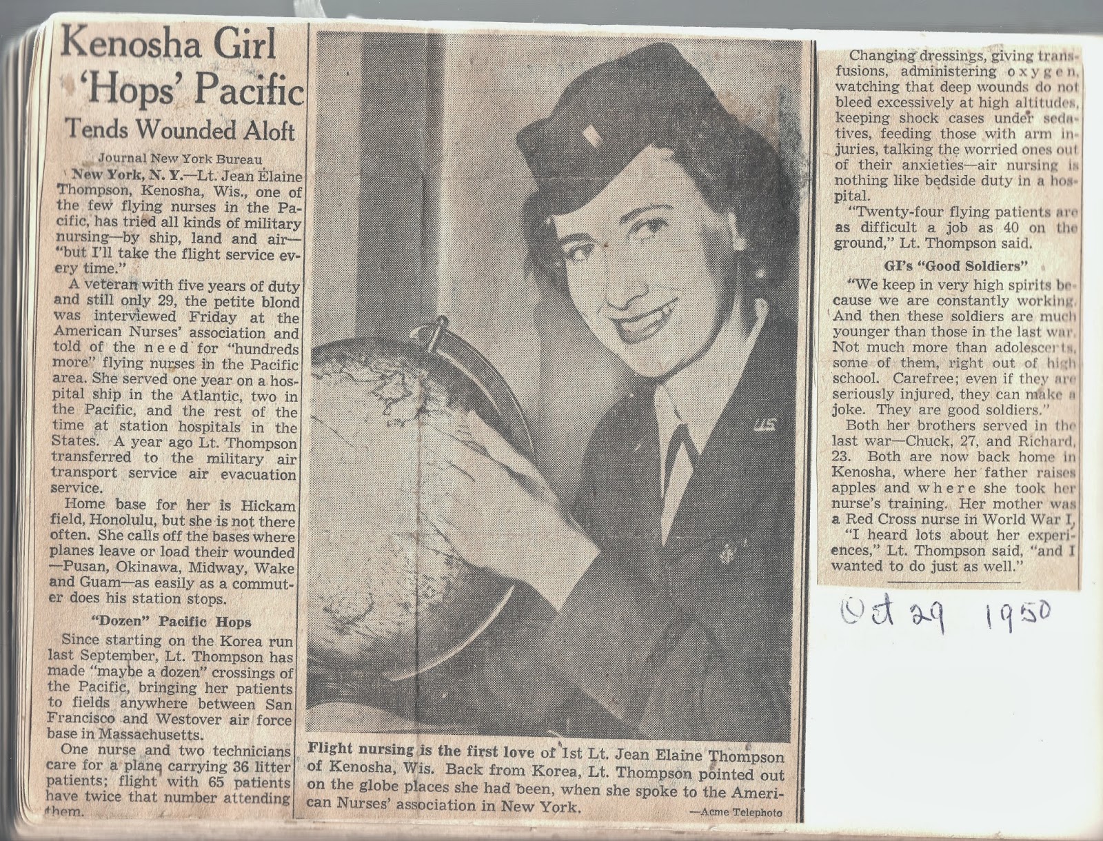 Somers Wisconsin Pioneer History: Thompson, Jean