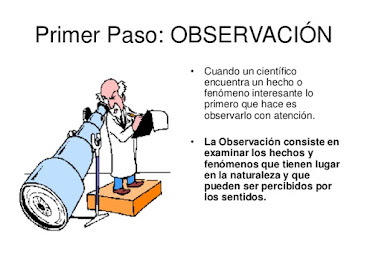 observación científica: UNIDAD:1 LA OBSERVACION CIENTIFICA