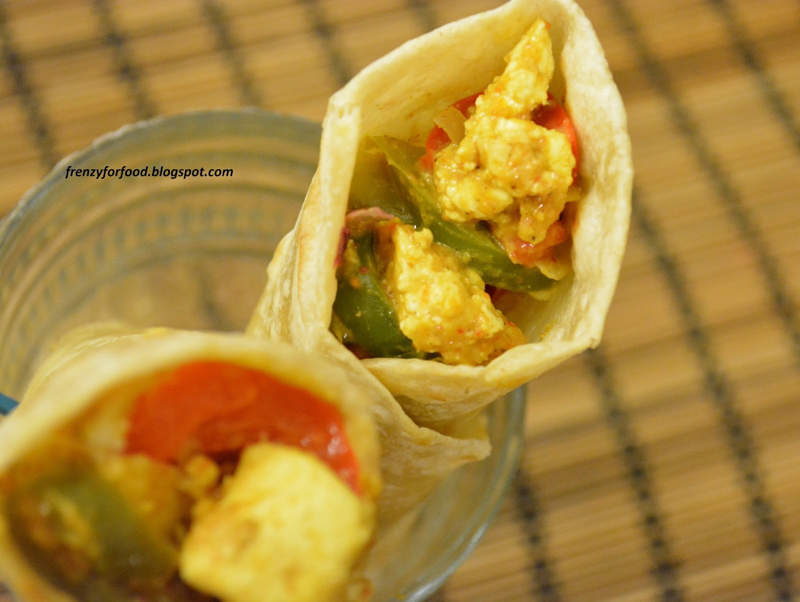 Food Frenzy....!!: Paneer Tikka Wrap!!