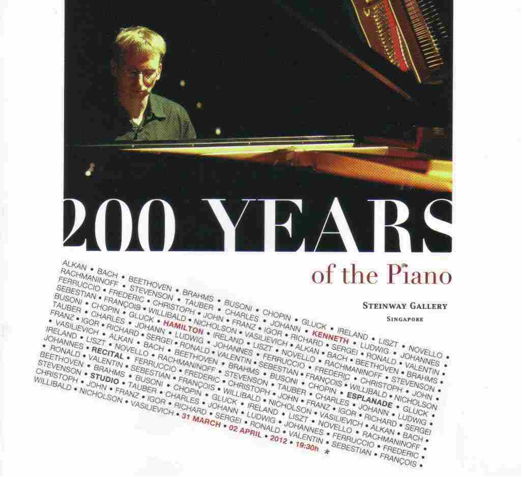 pianomania: 200 YEARS OF THE PIANO / Kenneth Hamilton Piano Recitals ...