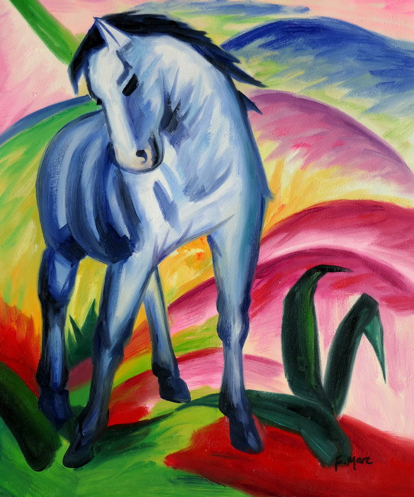 SUPERHÉROES DE 2º: PLÁSTICA: "CABALLO AZUL" DE FRANZ MARC