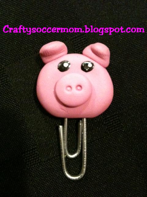 Crafty Soccer Mom: Polymer Clay Paper Clip