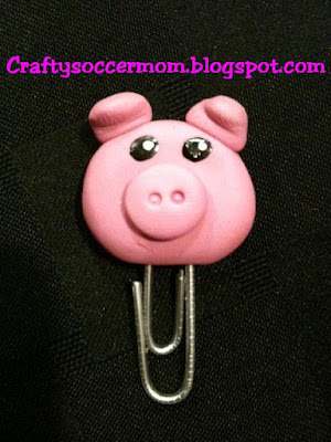 Crafty Soccer Mom: Polymer Clay Paper Clip