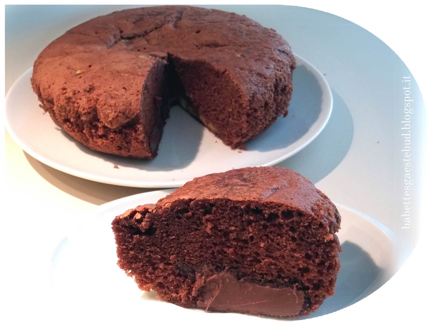 Babettes gæstebud.: Nua cake with Nutella and white chocolate cream