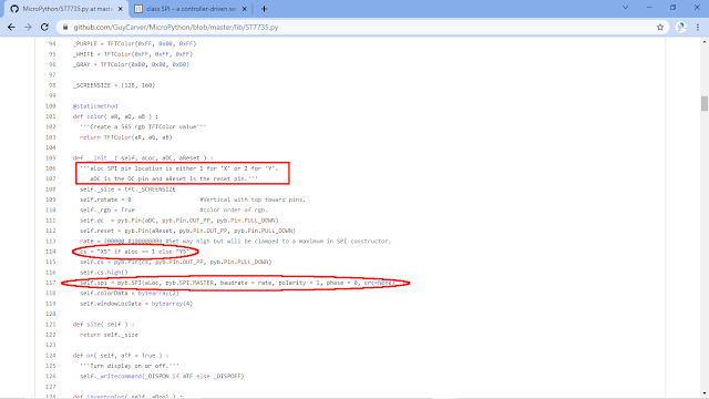 Embedded things: MicroPython/PyBoard exercise: + 1.8" 128x160 TFT ...
