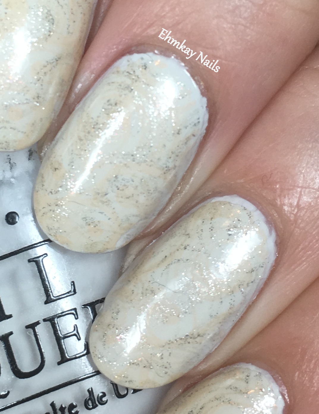 ehmkay nails: Bone China Nail Art with OPI