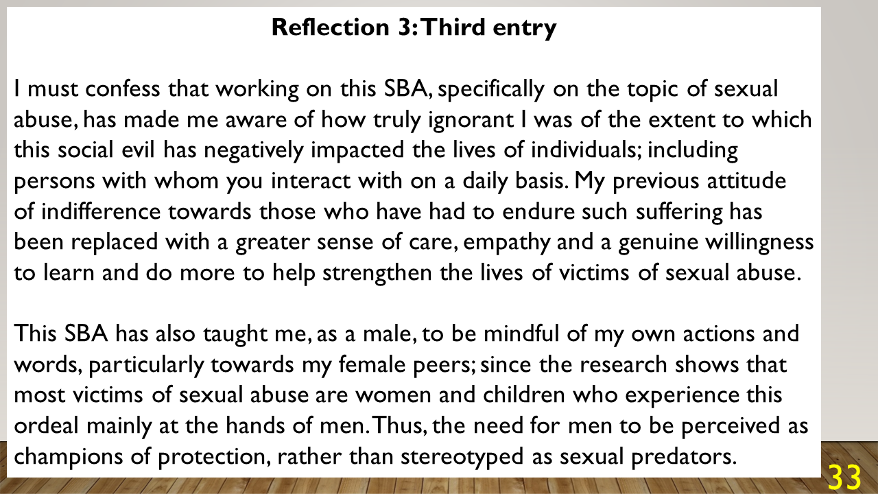 English Sba Reflection 3 Sample - Quotes Trending