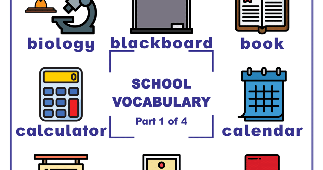 School Vocabulary Posters school-vocabulary-posters