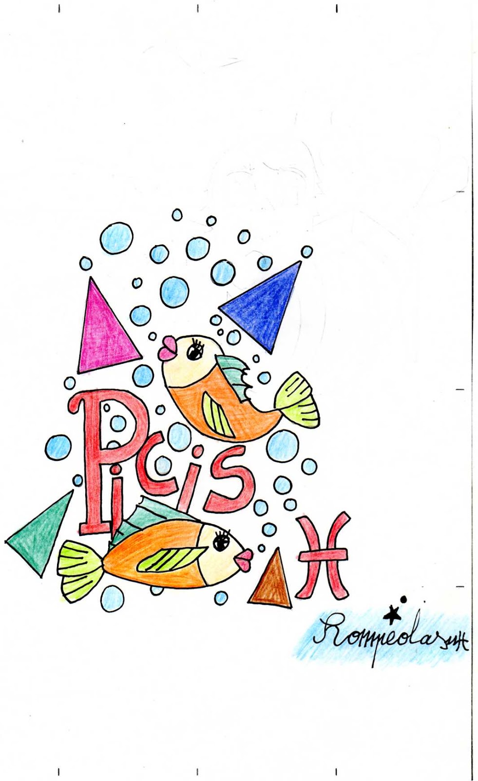 Rompeolas: dibujo de picis