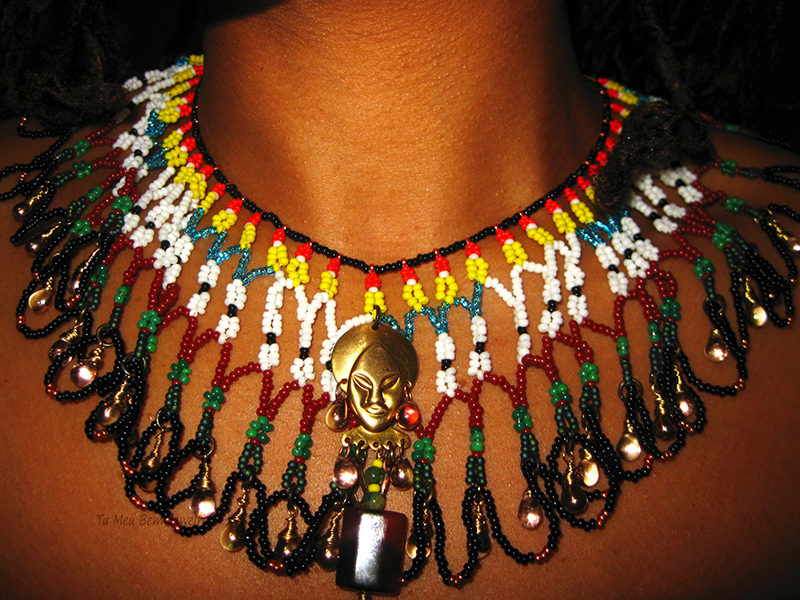 Netted Bead Collar Necklaces by Ta Meu Bem / The Beading Gem