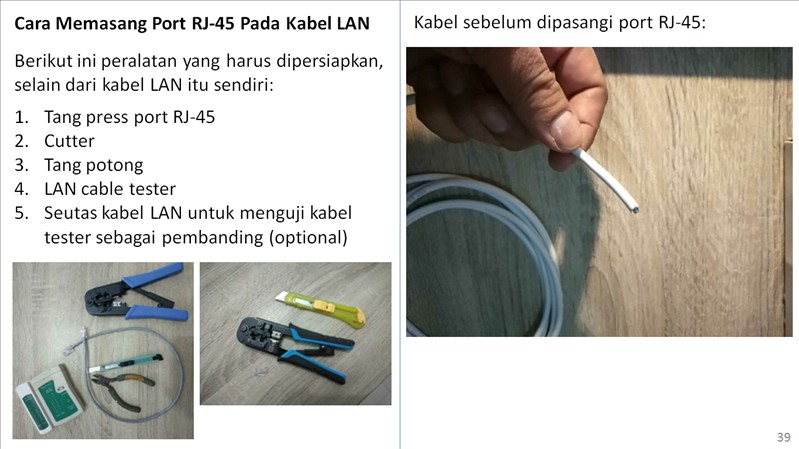 5 Langkah Mudah Untuk Memasang Port RJ-45 Pada Kabel LAN - Niguru Indonesia