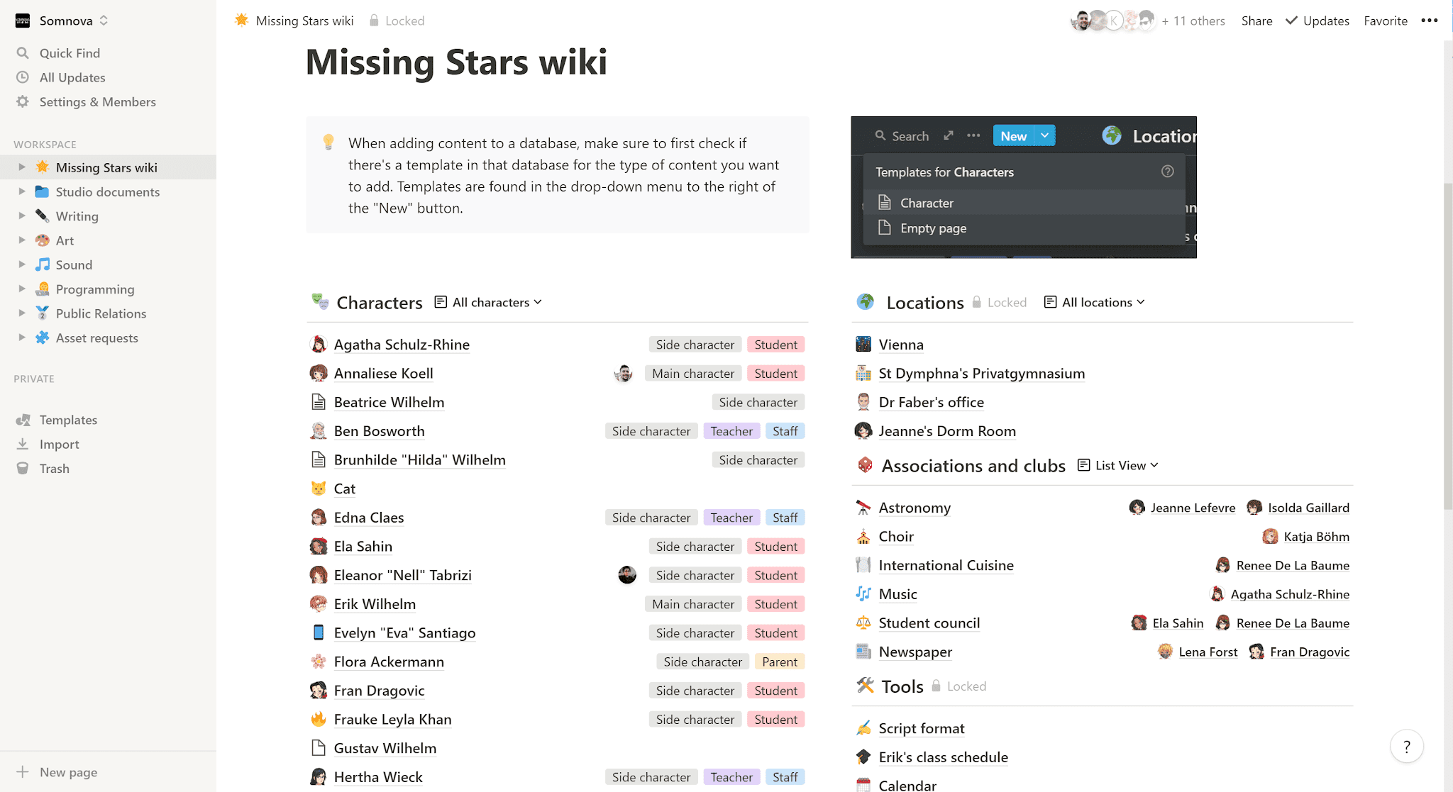 How We Write Missing Stars