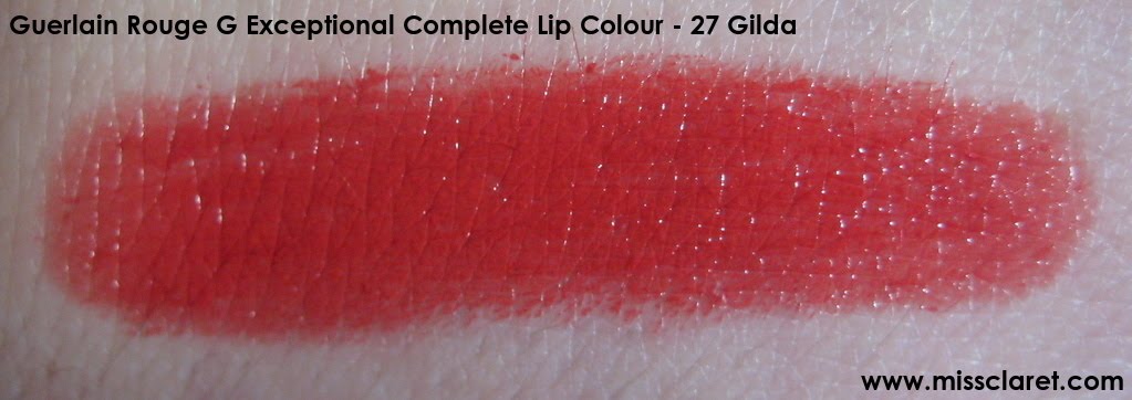 miss claret: Guerlain Rouge G Exceptional Complete Lip Colour - 27 Gilda