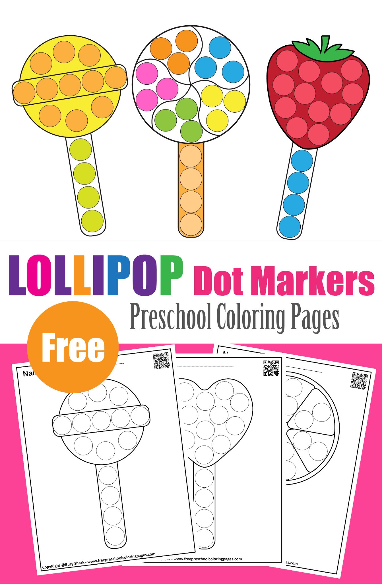 Lollipop Dot Markers Activity For Kids Lollipop Dot Markers Activity For Kids