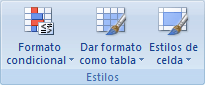 Plantillas, Estilos y Formatos en Excel