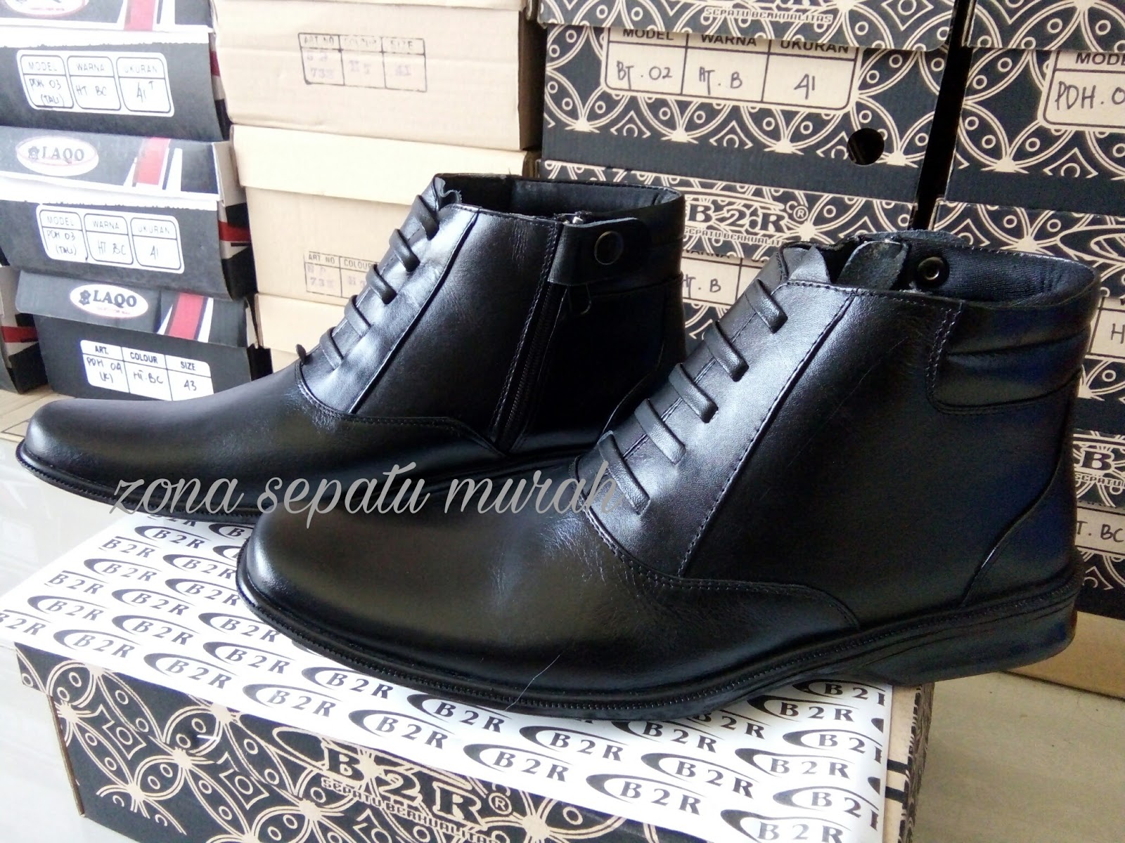 Harga Sepatu PDH dan PDL TNI, POLRI, Security Merk B2R Update ...
