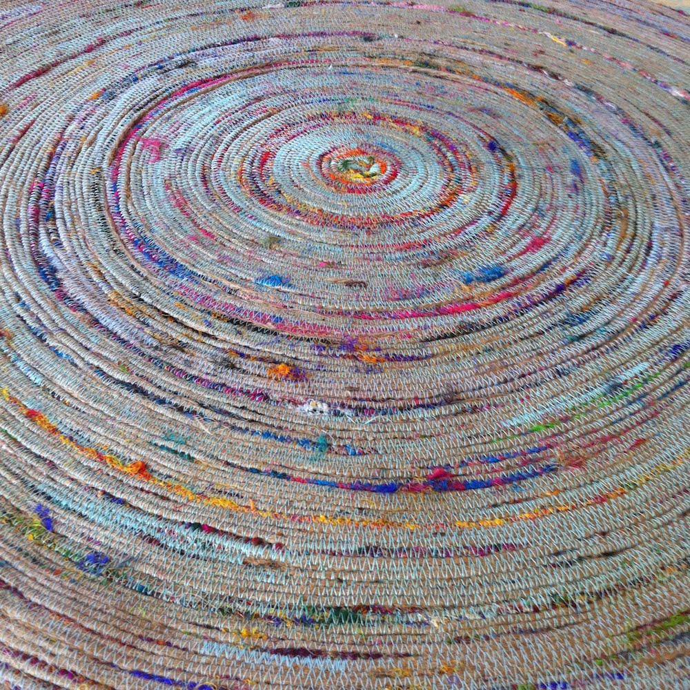 Vira Higgins: Original Handmade Spiral Coil Floor Mats