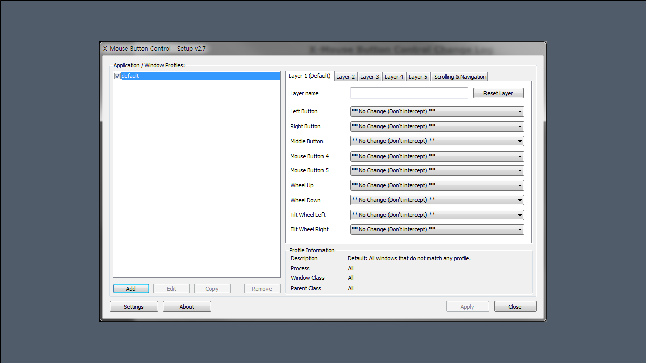 X-Mouse Button Control - 마우스 기능 확장프로그램