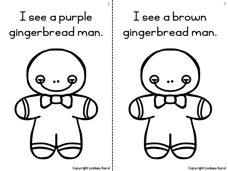 Word Nerd Speech Teach: My Gingerbread Color Book {FREEBIE}