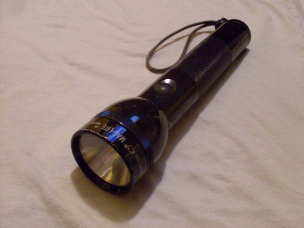 All About Weapons: Modded Maglite Flashlight (lead weighted & lanyard)