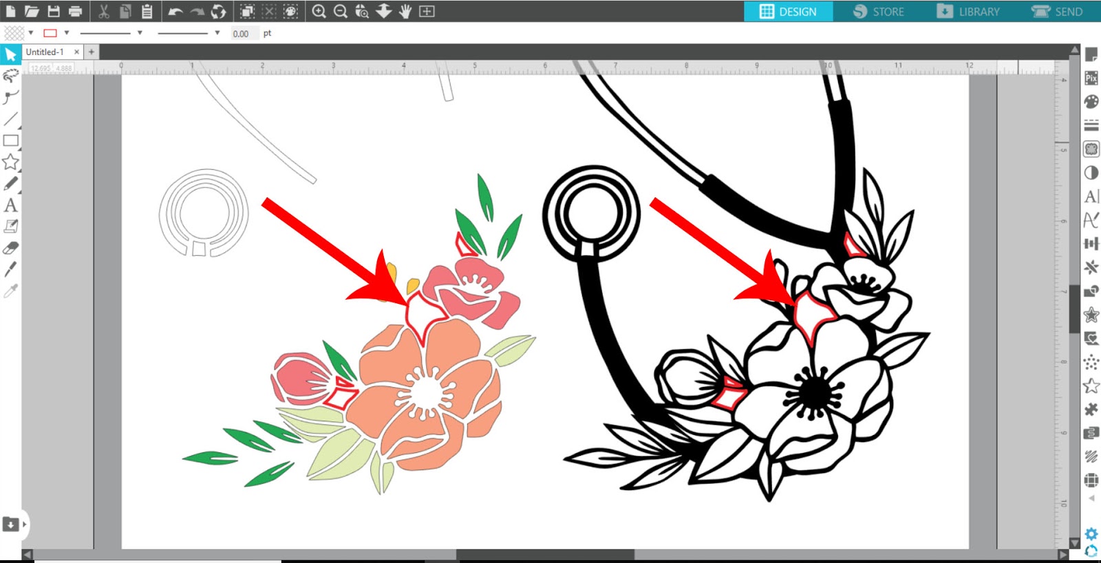 How to Color SVGs in Silhouette Studio (Quick and Easy Thank You cards ...