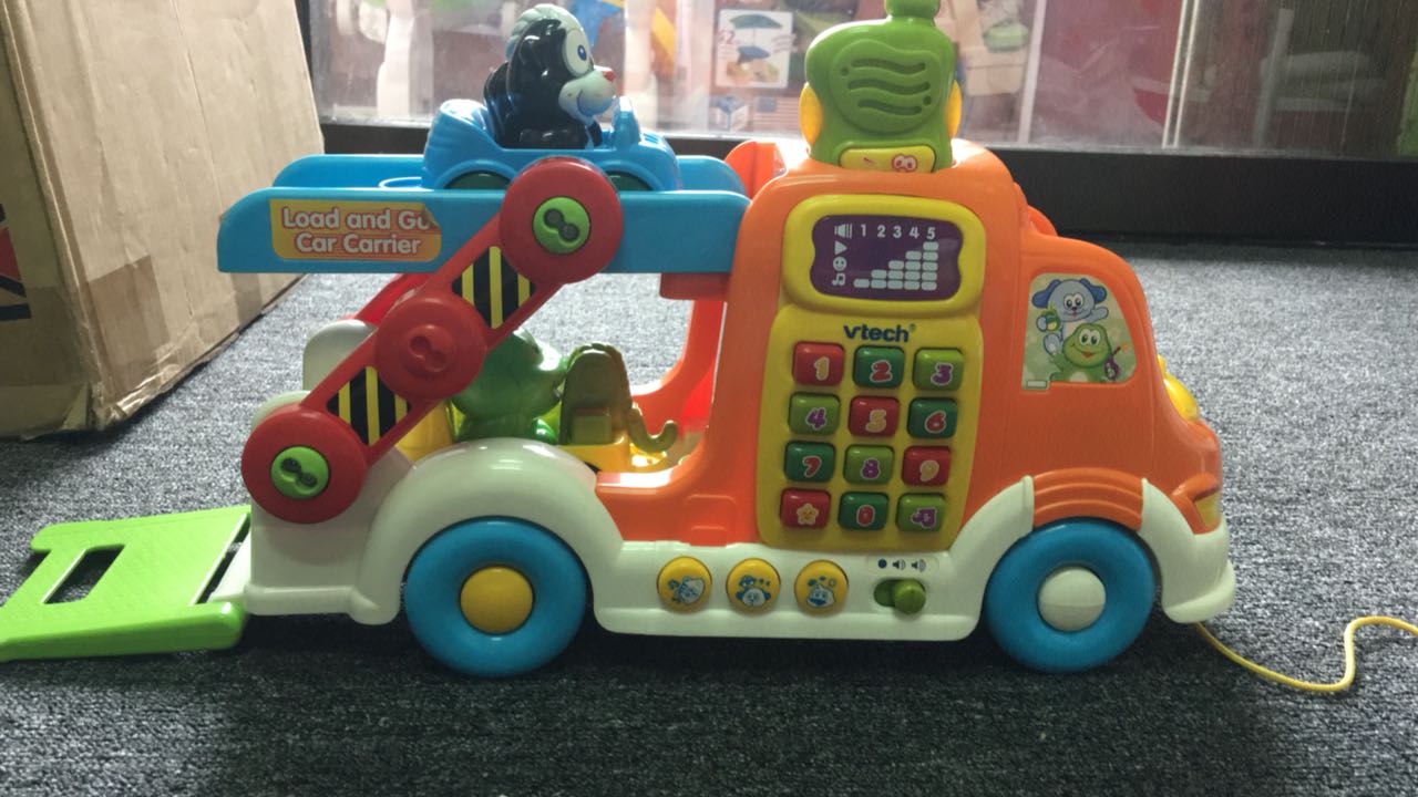 MYBUNDLETOYS2: VTECH Pull n Learn Car Carrier Pull Toy