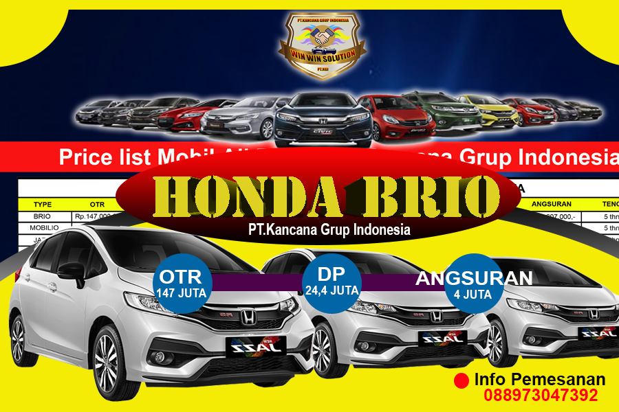 INFO PRICELIST MOBIL ALL BRAND HONDA PT.KANCANA GRUP INDONESIA
